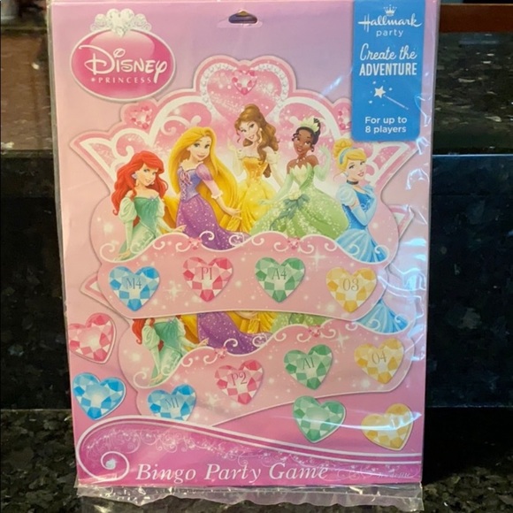 Disney | Party Supplies | Disney Princess Bingo Cards Set | Poshmark